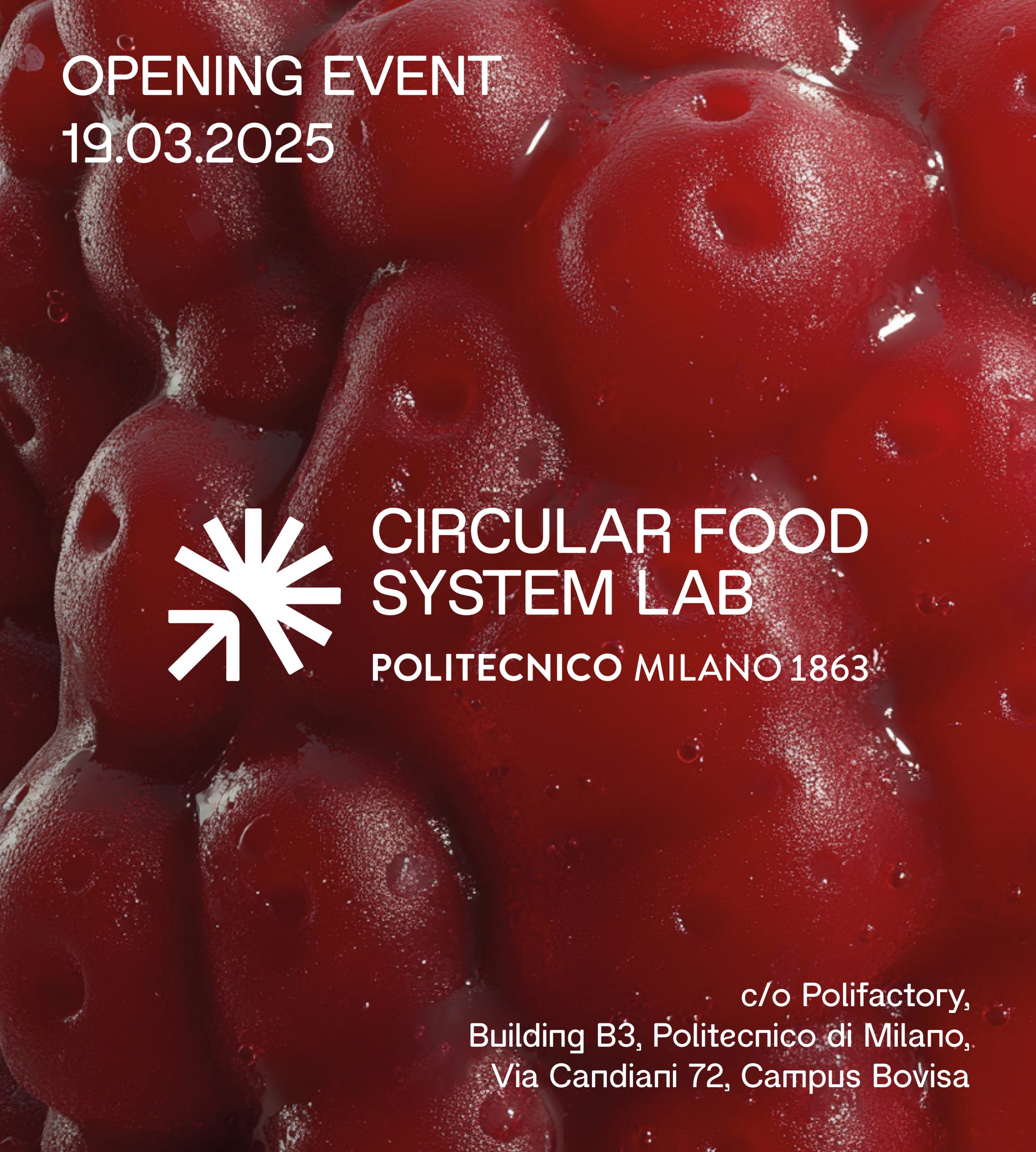 CFS Lab opening event poster - Polifactory